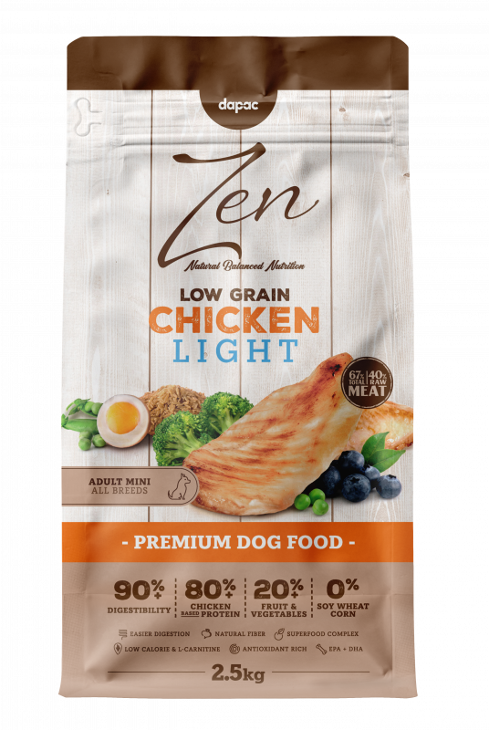 Zen Low Grain Chicken Mini Adult Light alimento perros adultos mini
