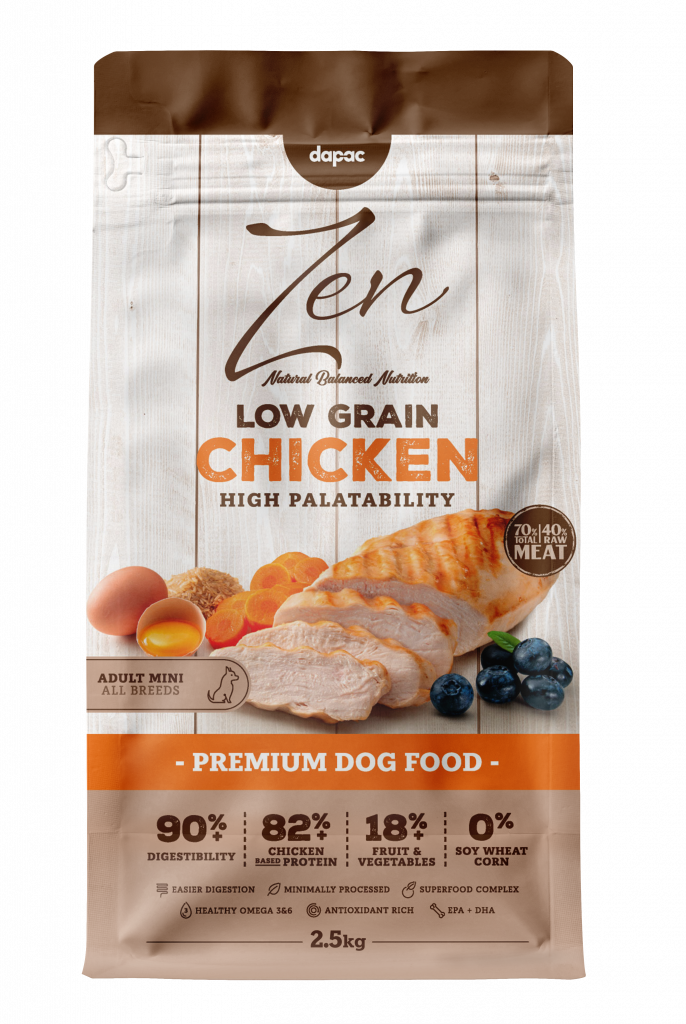 Zen Low Grain Adult Mini Chicken alimento perros razas mini