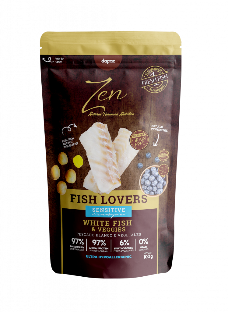 Zen Fish lovers pouches: pescado blanco y vegetales