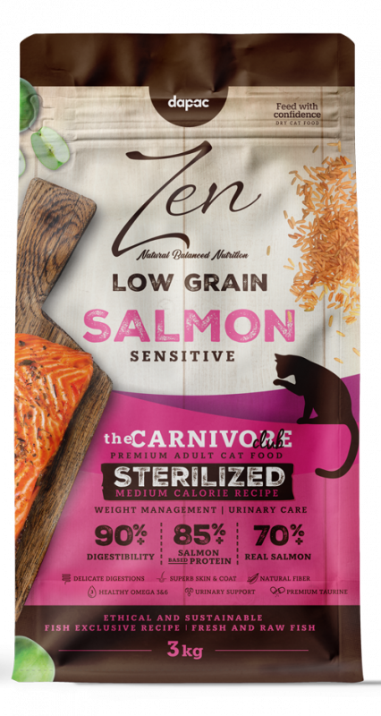 Zen Cat Low Grain salmón sensitive